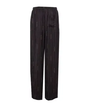 Balenciaga Elasticated Waist Wide-leg Pants With Striped Print