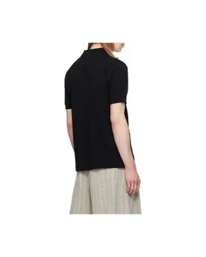 Play Comme Des Garcon Embroidered Logo Polo Shirt - Black