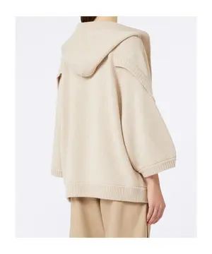Max Mara Button Detailed Open-front Cardigan - Sand-colored