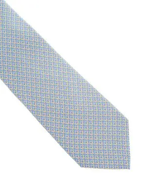 FERRAGAMO Printed Silk Neck Tie