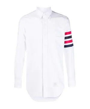 Thom Browne 4-bar Stripe Shirt - White