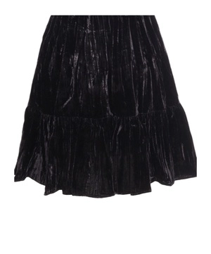 Michael Kors Velvet Flared Dress - Black