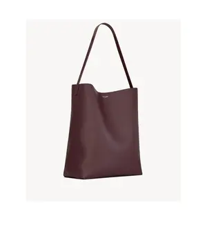 Saint Laurent Large Snap Tote - Mulled Wine