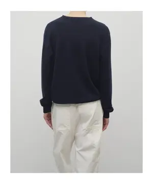 THE ROW Kisaora Crewneck Knitted Jumper - Deep Blue