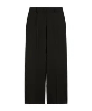 Max Mara High-waisted Pleated Trousers - Black