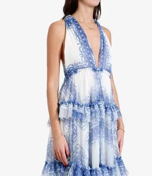 Philosophy Di Lorenzo Serafini Sleeveless Tiered Maxi Dress