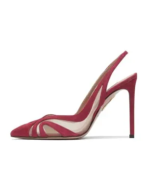 AQUAZZURA 110mm Lune Sling Pumps