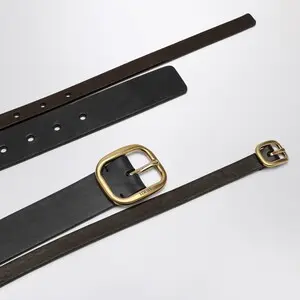 Loewe Layered Belt With Gold Finish Buckles