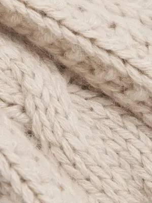 Magda Butrym Cashmere Cable-knit High-waisted Shorts