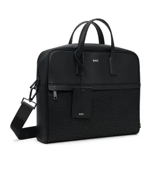 Hugo Boss Logo Plaque Top-handle Briefcase