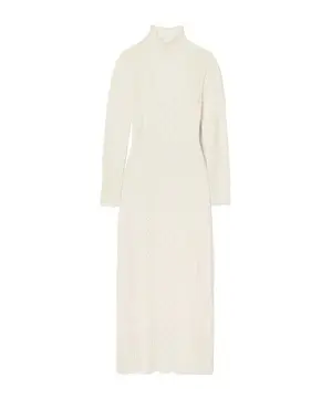 Ulla Johnson Kassia Pointelle-knit Alpaca-blend Turtleneck Maxi Dress