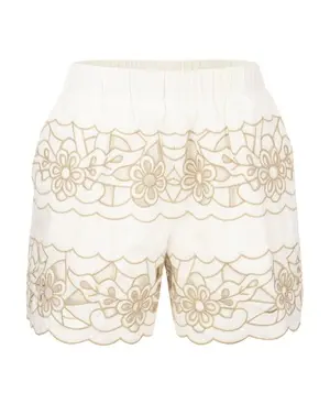 Red Valentino Floral Shorts For Women