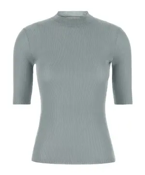 Miu Miu Short-sleeved Ribbed Jumper