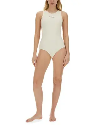 JIL SANDER Logo One-piece Swimsuit