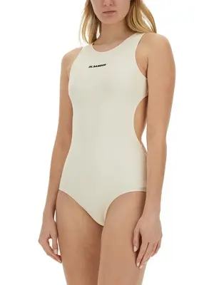 JIL SANDER Logo One-piece Swimsuit