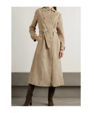 Nour Hammour Long Sleeve Belted Trench Coat