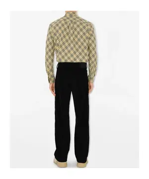 Burberry Logo Embroidered Checked Shirt