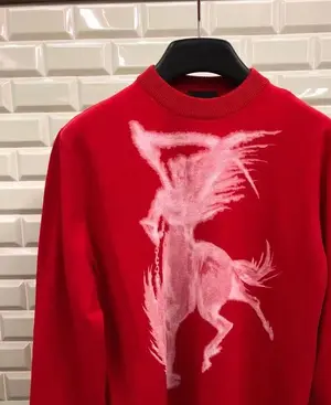 Givenchy Graphic Print Knit Pullover