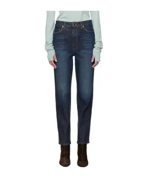 Khaite Abigail Straight-leg Jeans - Black