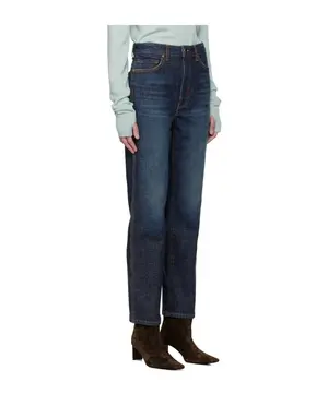 Khaite Abigail Straight-leg Jeans - Black