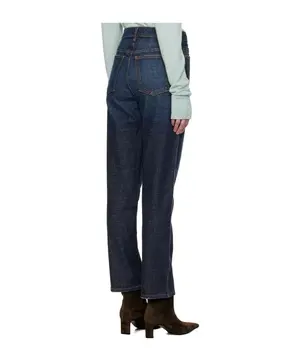 Khaite Abigail Straight-leg Jeans - Black