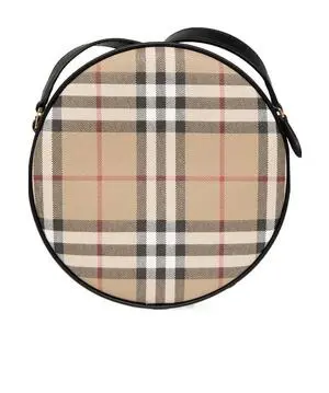 Burberry Louise Vintage Check Crossbody Bag - Nude