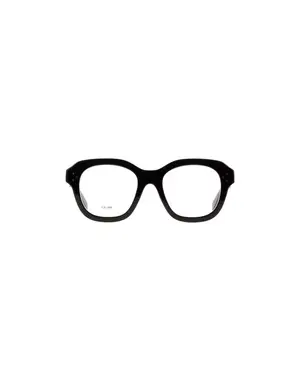 Celine Logo Flat Mirror Eyeglasses - Black