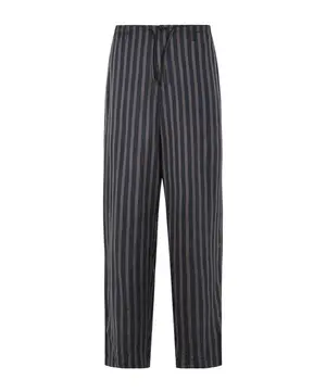 Dries Van Noten Vertical Stripe Trousers - Navy
