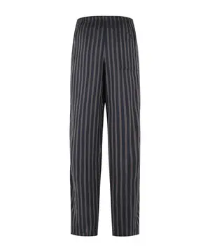 Dries Van Noten Vertical Stripe Trousers - Navy