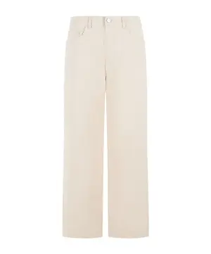 RÓHE Straight Leg Baggy Jeans - Ecru