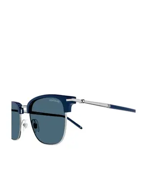 Montblanc Square Frame Sunglasses - Blue