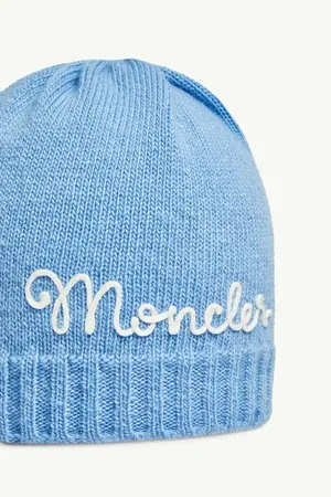 Moncler Embroidered Logo Wool Cashmere Beanie