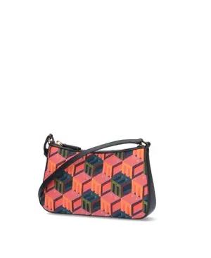 Mcm Monogram Zip-up Mini Shoulder Bag