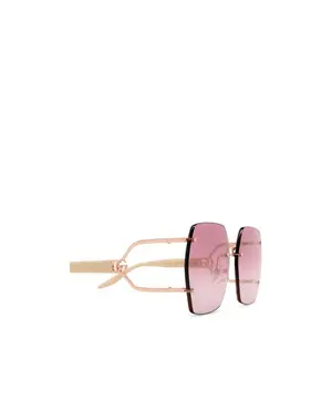 Gucci Square Rimless Sunglasses