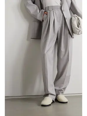 Magda Butrym Round-toe Sheepskin Slippers