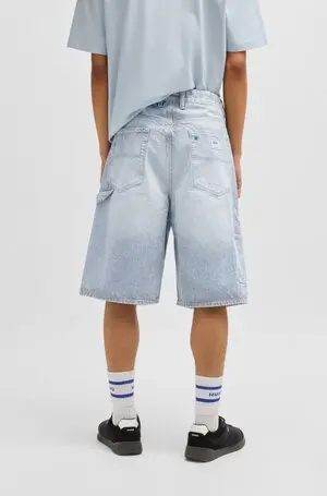 Hugo Boss Striped Pattern Cargo Shorts