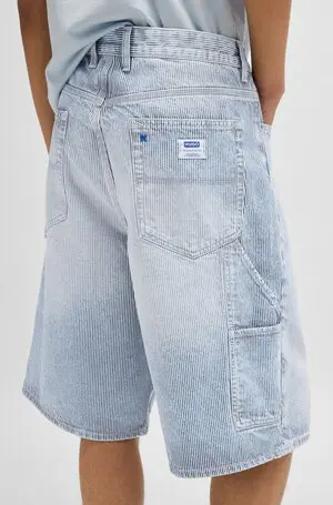 Hugo Boss Striped Pattern Cargo Shorts