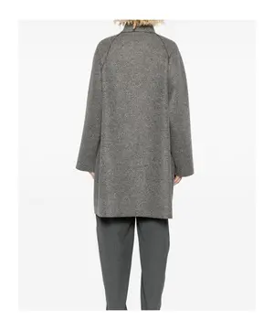 Harris Wharf London Textured Stand-collar Coat