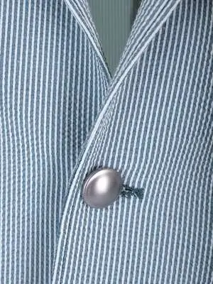 Tagliatore Long-sleeved Vertical Striped Suit Coat