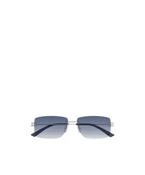 Bottega Veneta Rimless Square Sunglasses - Blue