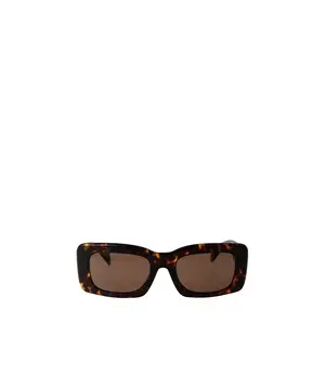 Versace Geometric Frame Sunglasses - Black