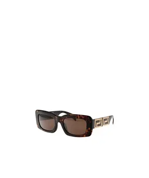 Versace Geometric Frame Sunglasses