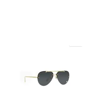 Versace Medusa Glam Aviator Frame Sunglasses