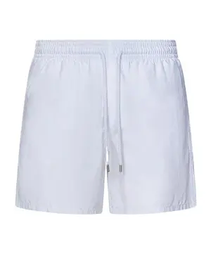 Vilebrequin Elasticated Waist Swim Shorts With Drawstring Detail - Blue