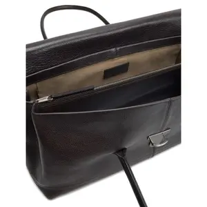 LEMAIRE Gear Leather Shoulder Bag - Black