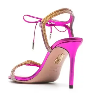 AQUAZZURA 100mm Crystal-embellished Sandals