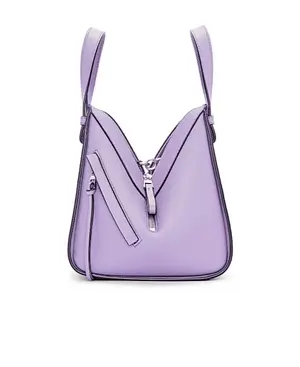 Loewe Compact Hammock Bag In Soft Grained Calfskin - Purple