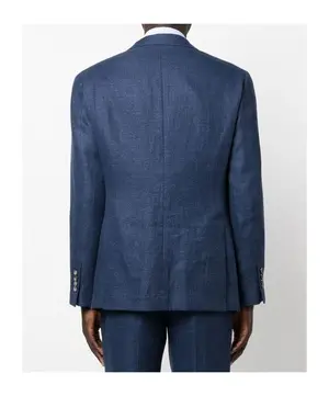 Brunello Cucinelli Single-breasted Long Sleeved Blazer - Blue