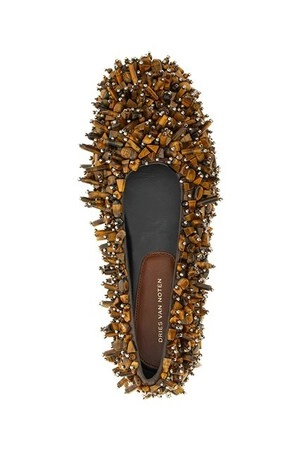 Dries Van Noten Square Toe Ballet Flats