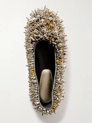 Dries Van Noten Square Toe Ballet Flats